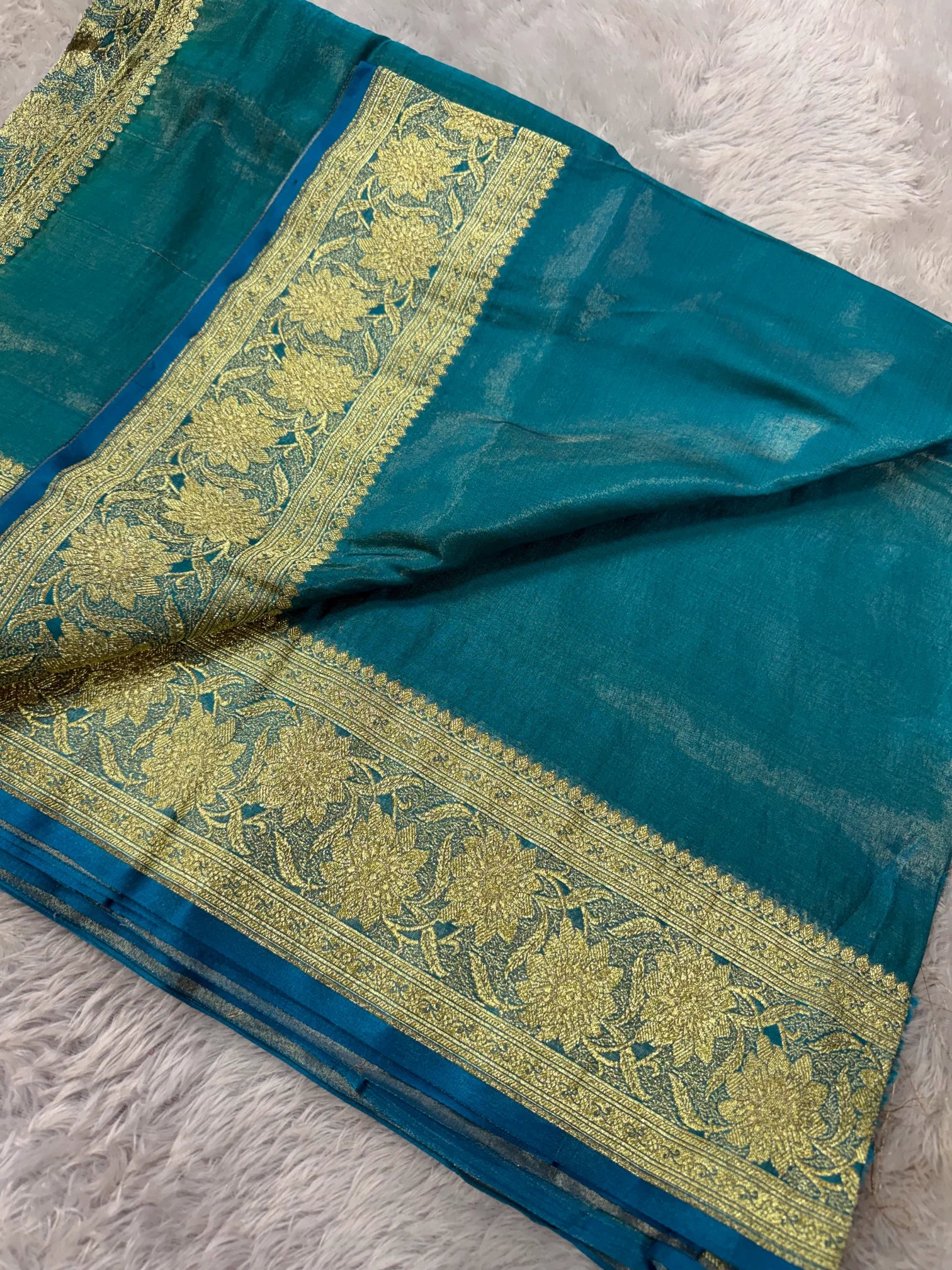 Premium Satin Silk Bridal Banarasi Saree – Unique Threads Sarees